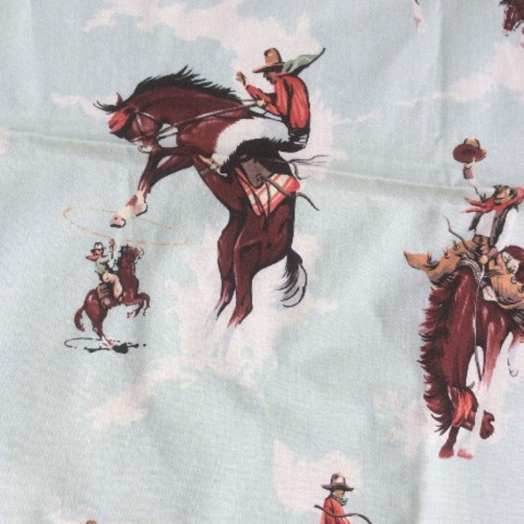 Southwestern Bucking Bronco Cotton Fabric - Alexander Henry